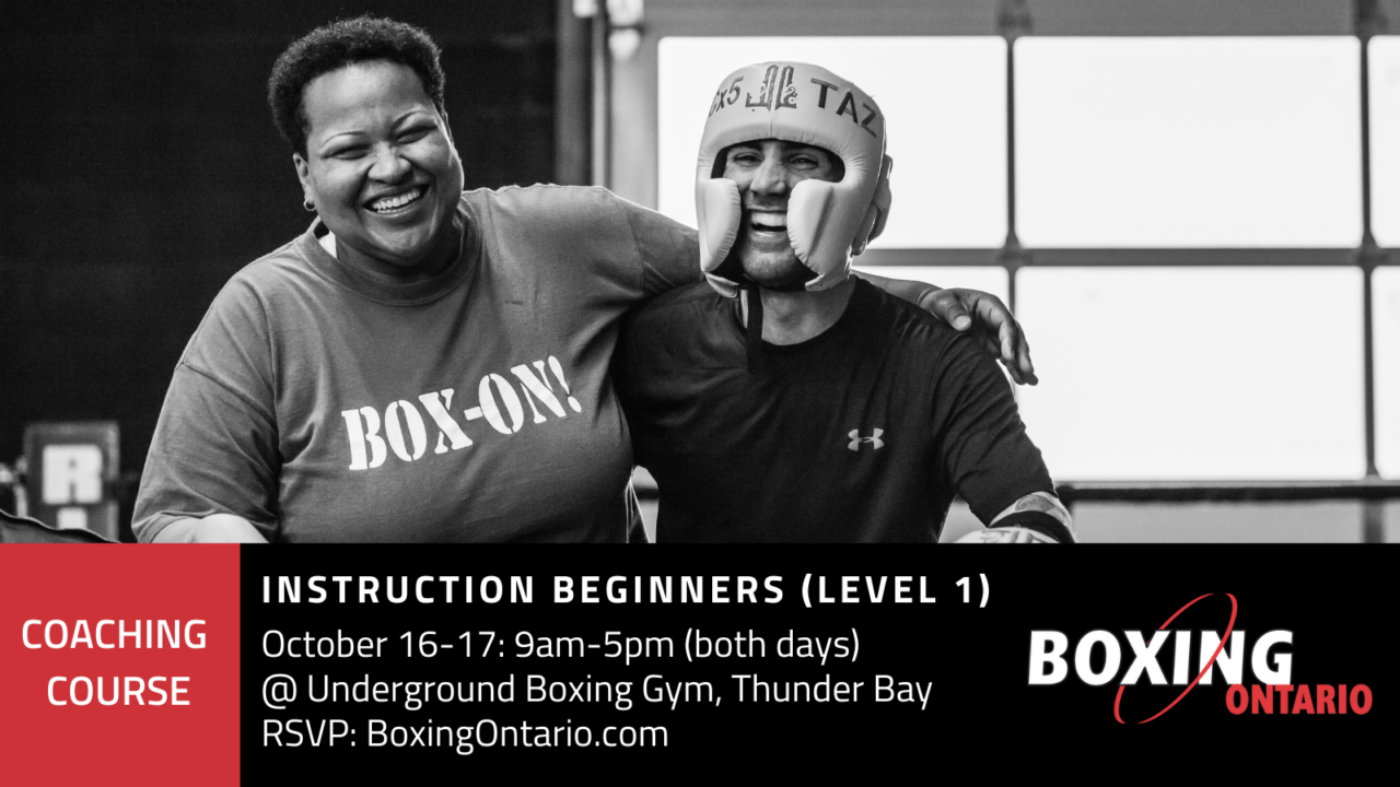 [Coaching Course] Instruction Beginners (Level 1) | Boxing Ontario