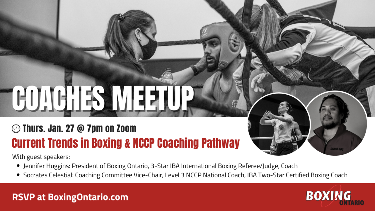 Coaches Meetup: Current Trends in Boxing & NCCP Coaching Pathway ...