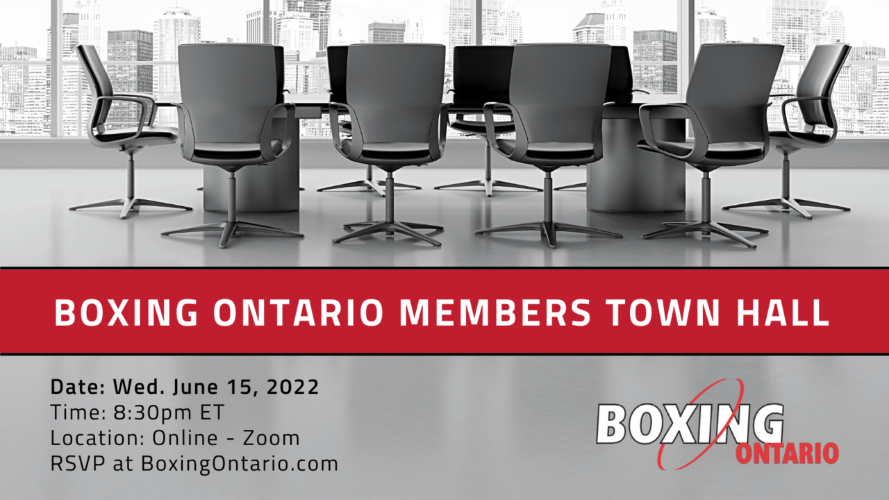 [ALL MEMBERS] Boxing Ontario Town Hall | Boxing Ontario