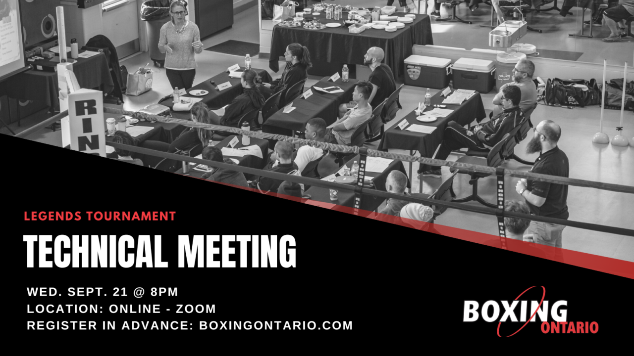 [Technical Meeting] Legends of Boxing Series Tournament | Boxing Ontario