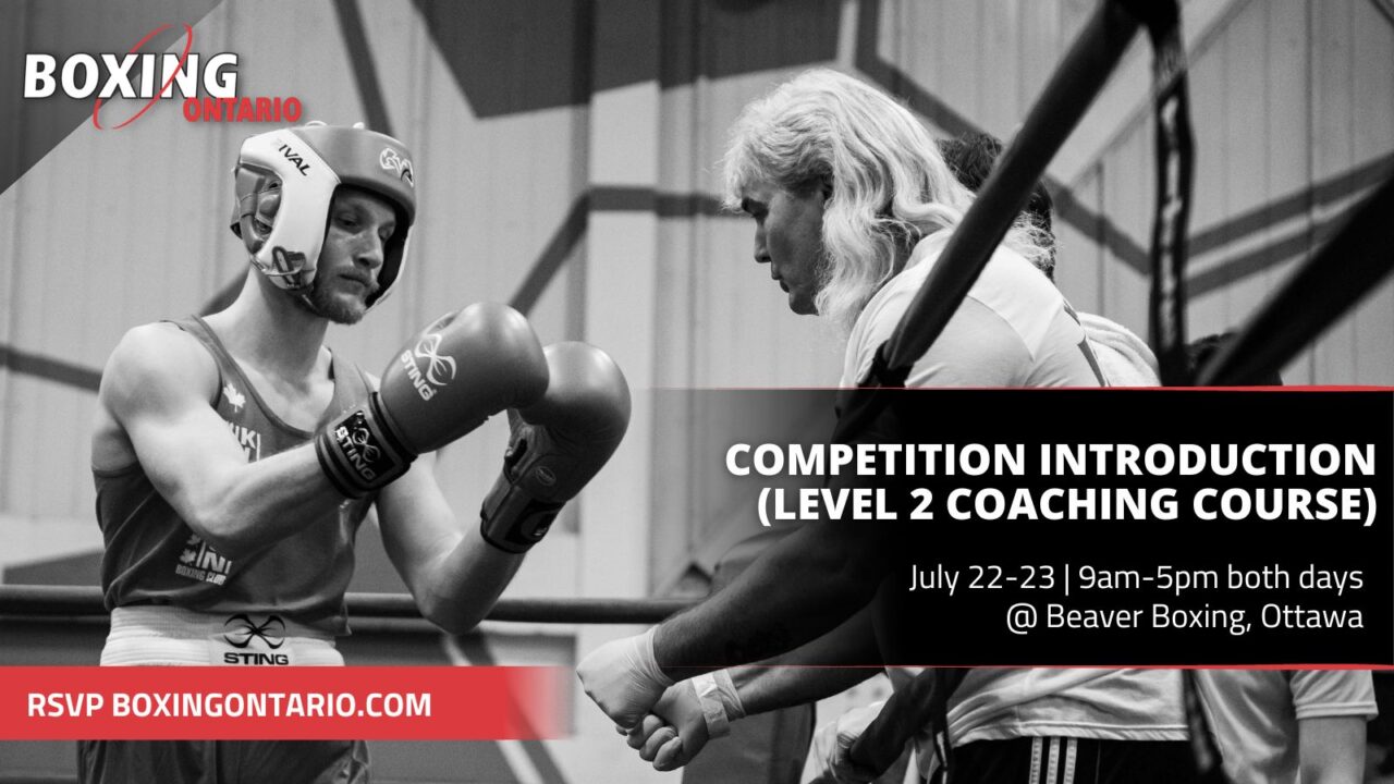 [COACHING COURSE] Competition Introduction (Level 2) – Ottawa | Boxing ...