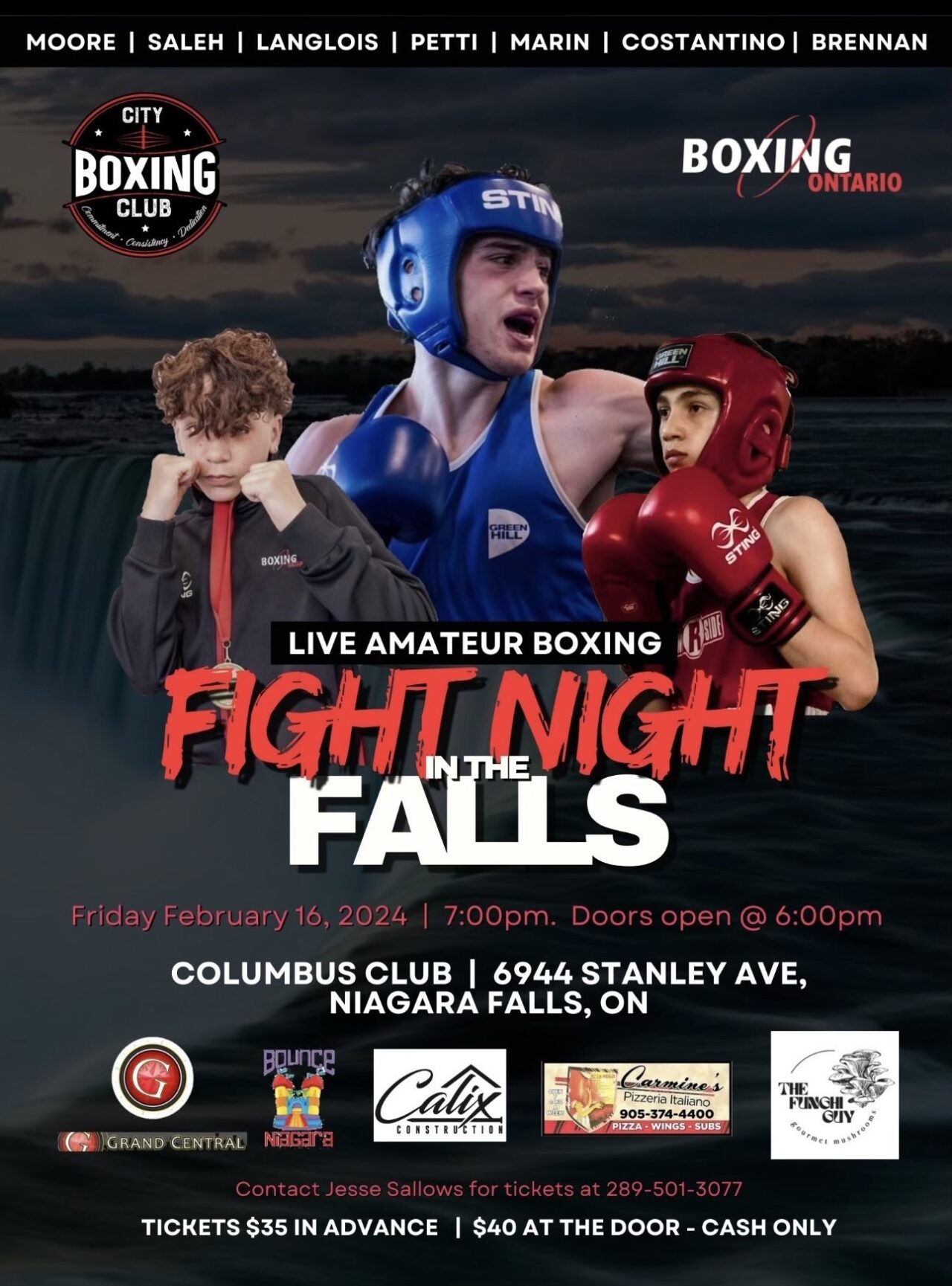 CLUB COMPETITION | Fight Night in the Falls | Boxing Ontario
