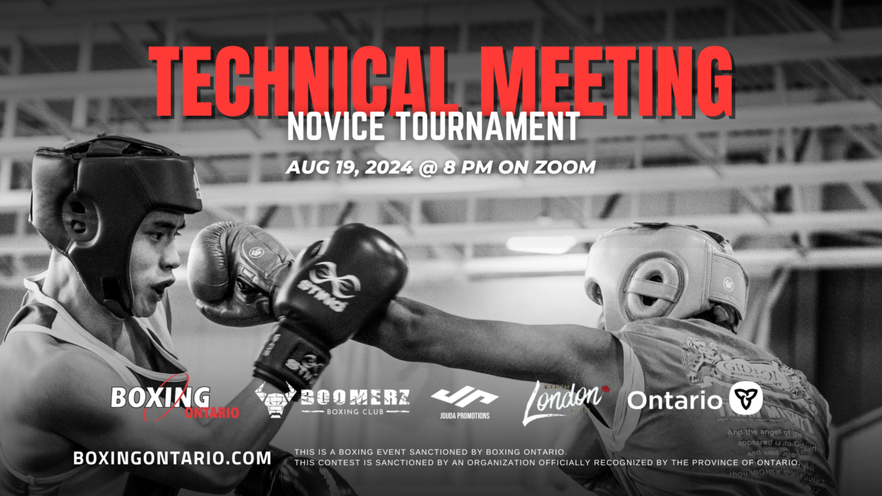 TECHNICAL MEETING | 2024 Boxing Ontario x Boomerz Boxing Novice ...