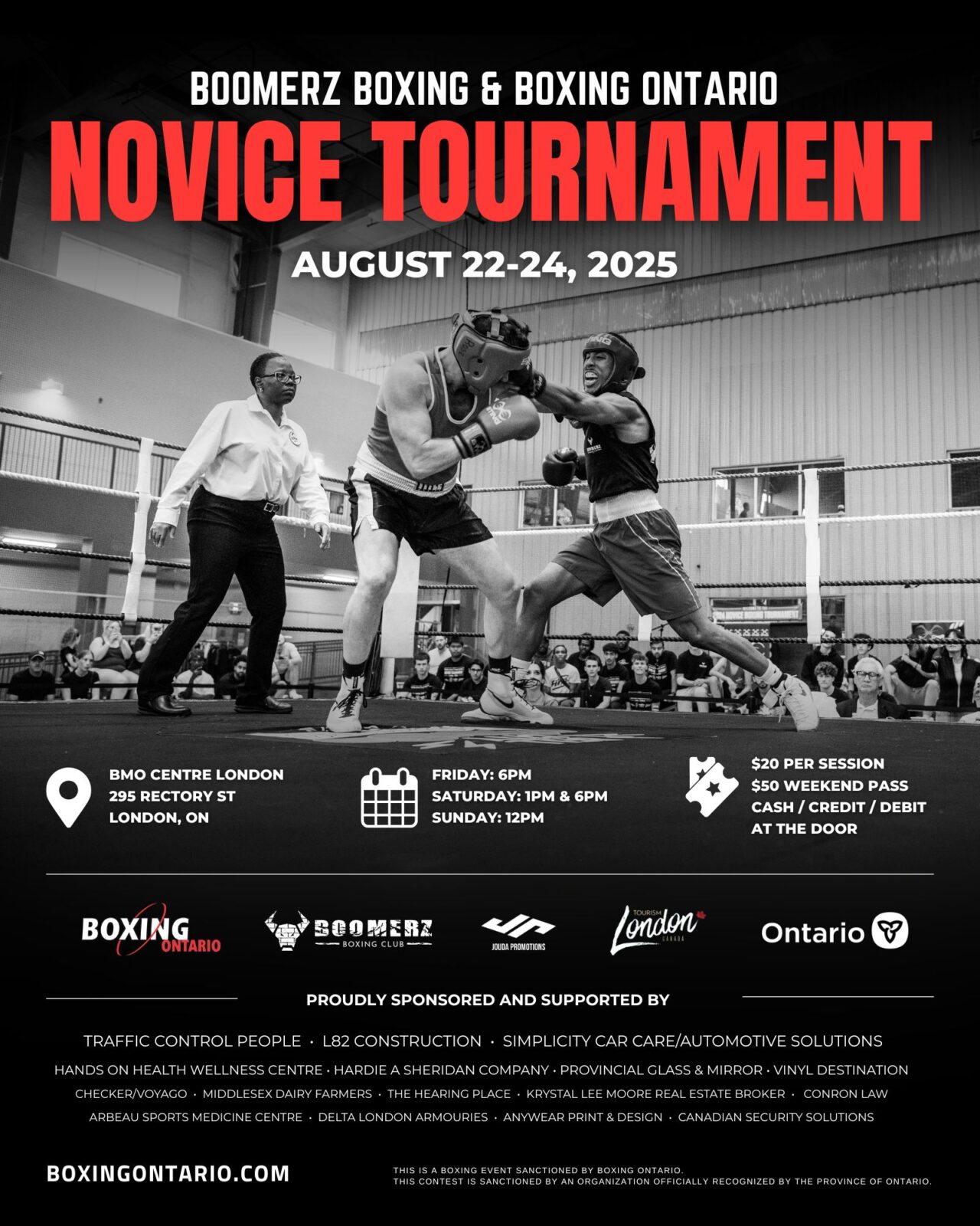 TOURNAMENT | 2025 Boomerz Boxing x Boxing Ontario Novice Tournament ...