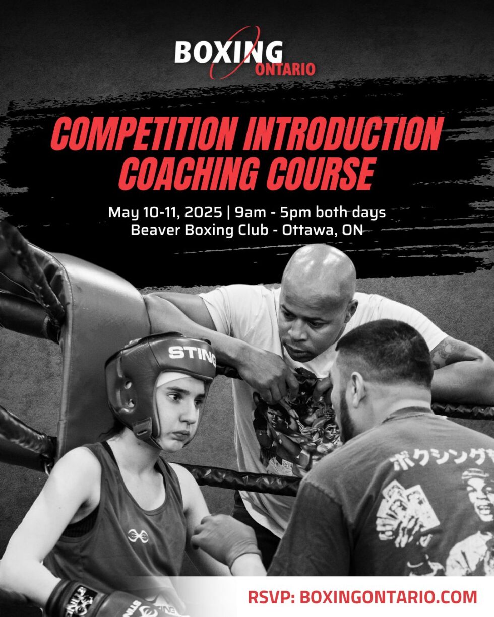 COACHING COURSE | Competition Introduction – Ottawa | Boxing Ontario