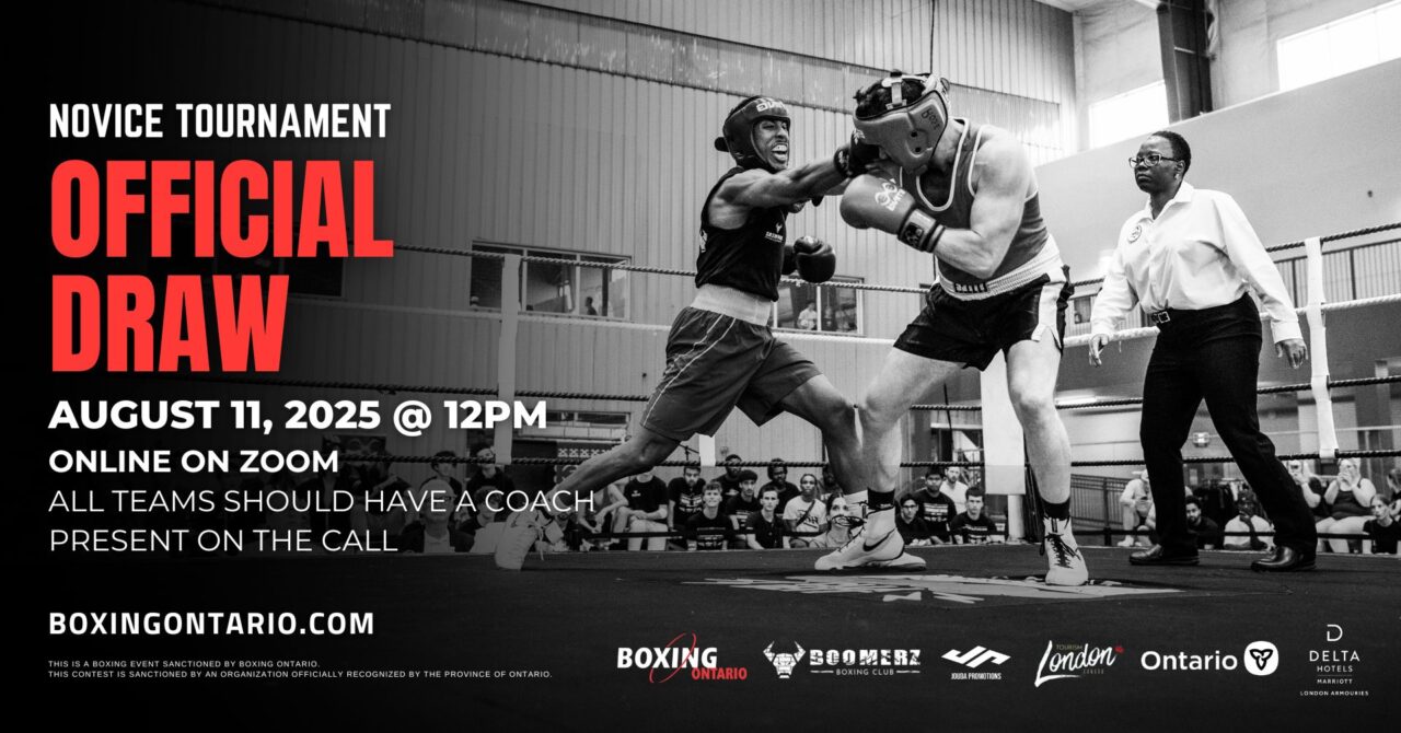 OFFICIAL DRAW | 2025 Boomerz Boxing x Boxing Ontario Novice Tournament ...